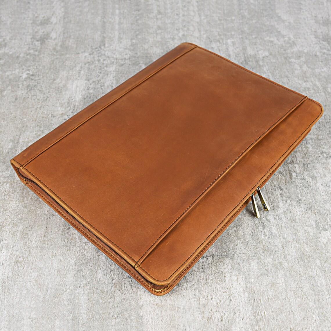 Leather Portfolio Personalized Leather Organizer Portfolio | Etsy