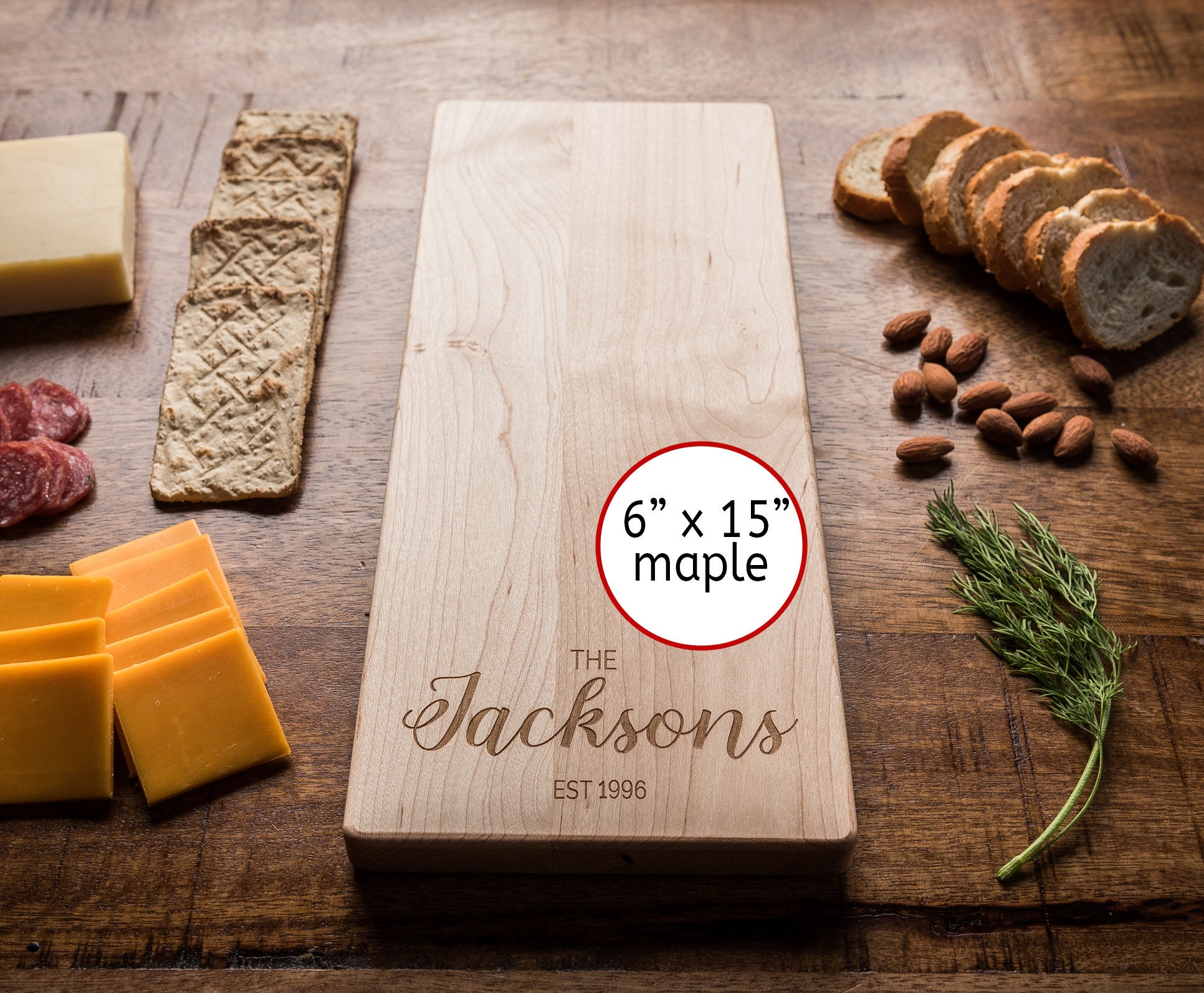 Personalized Cheese Board, Charcuterie Board Wedding Gift, Baguette ...