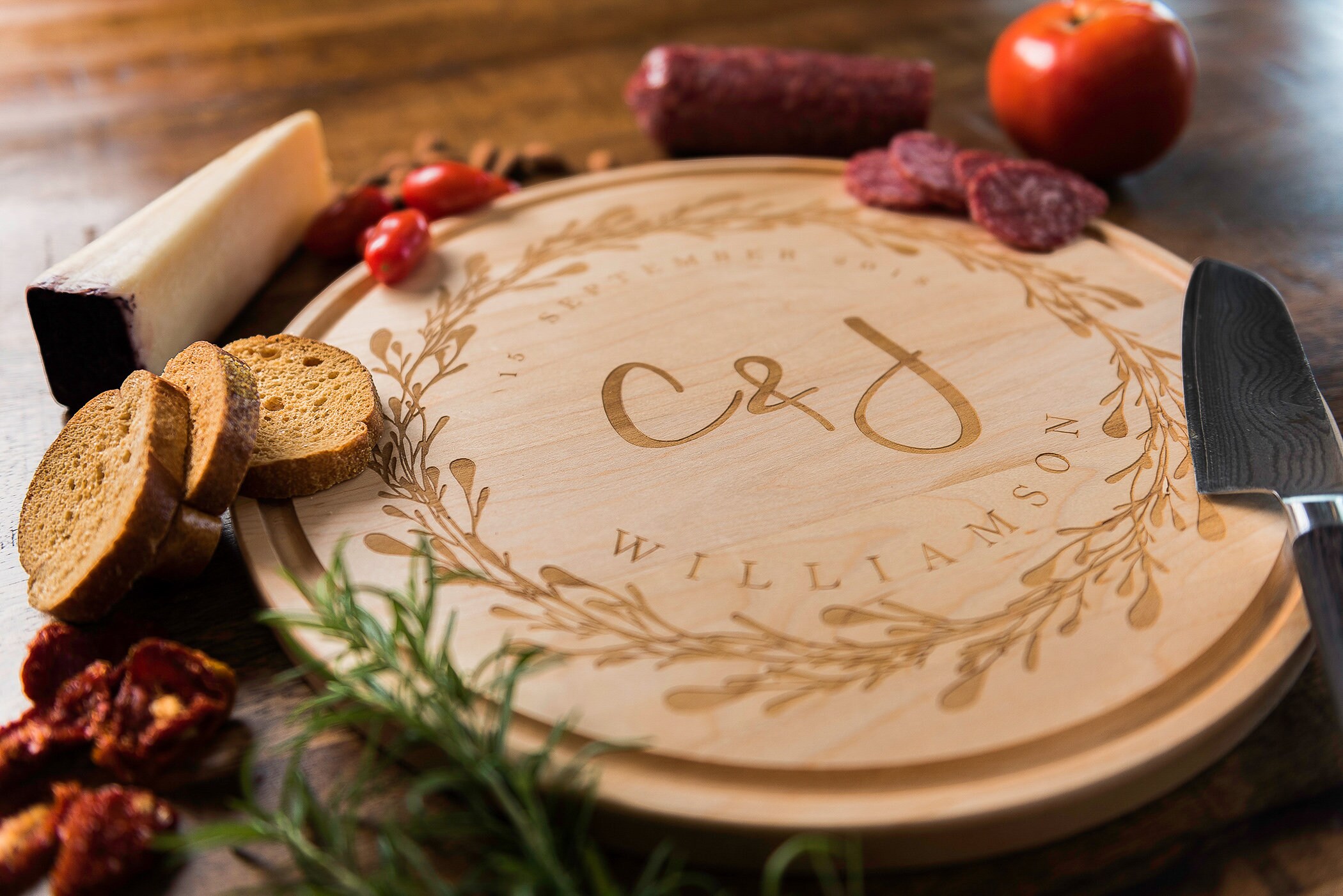 Cutting Board Personalized Engraved Wood Cutting Board | Etsy