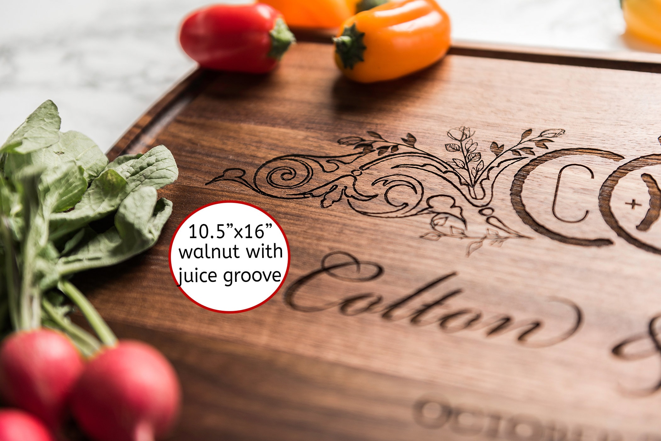Personalized Wood Cutting Board, Engraved Chopping Board Wedding Gift ...