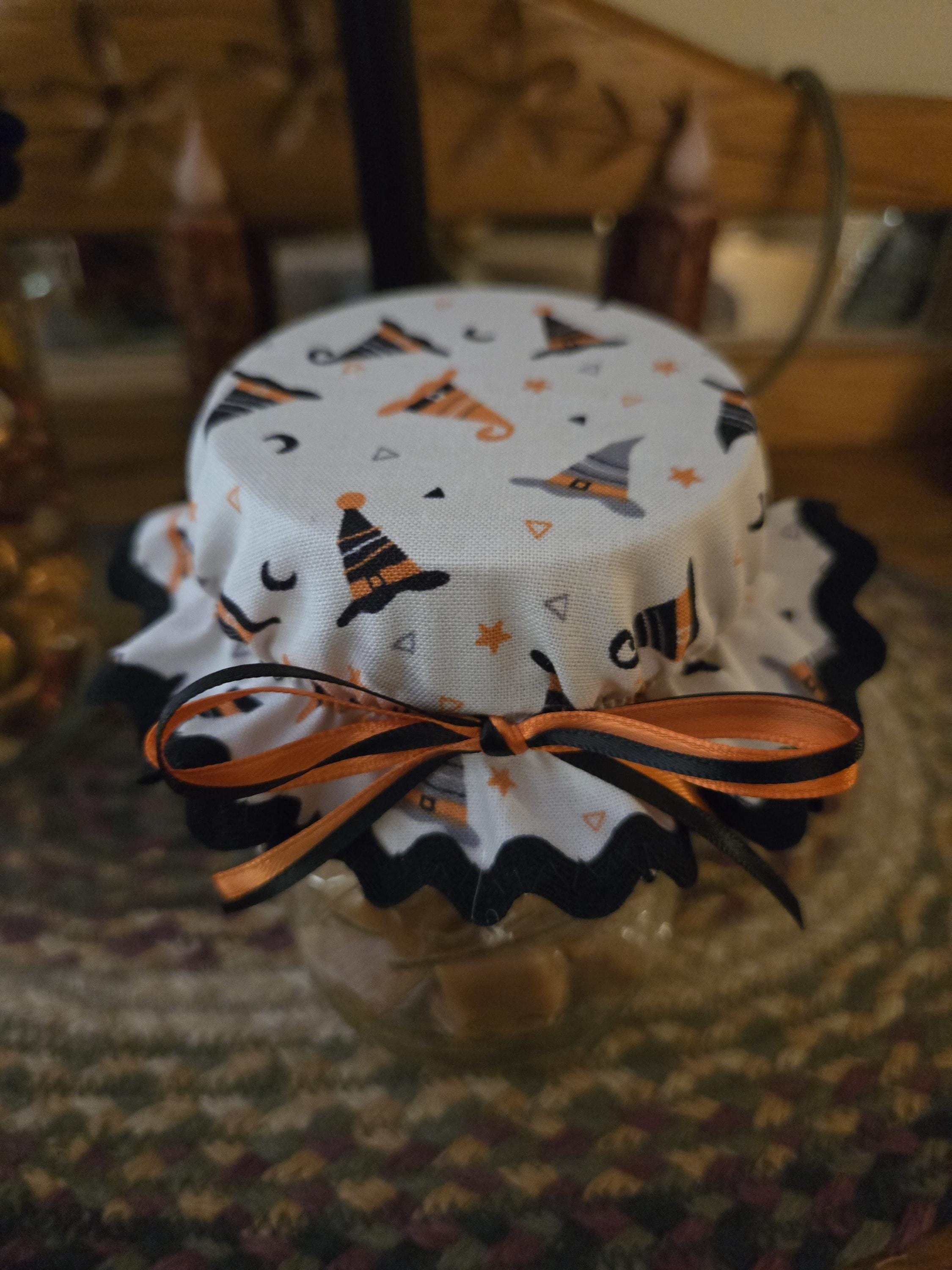 Set of 3 Witches Hats- Halloween Mason Jar Bonnets - Etsy