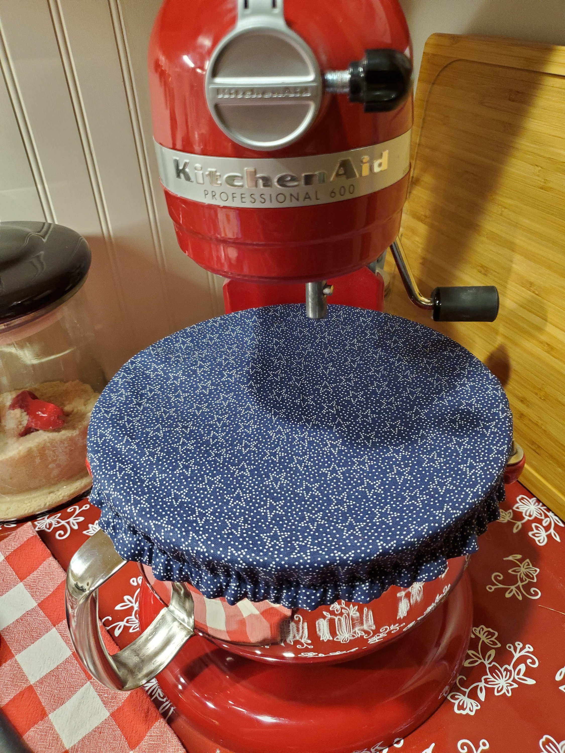 Kitchenaid Reversible Bowl Cover/mixer Cover RED - Etsy Denmark