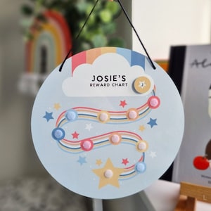 Children's Pastel Rainbow Reward Chart - Etsy UK
