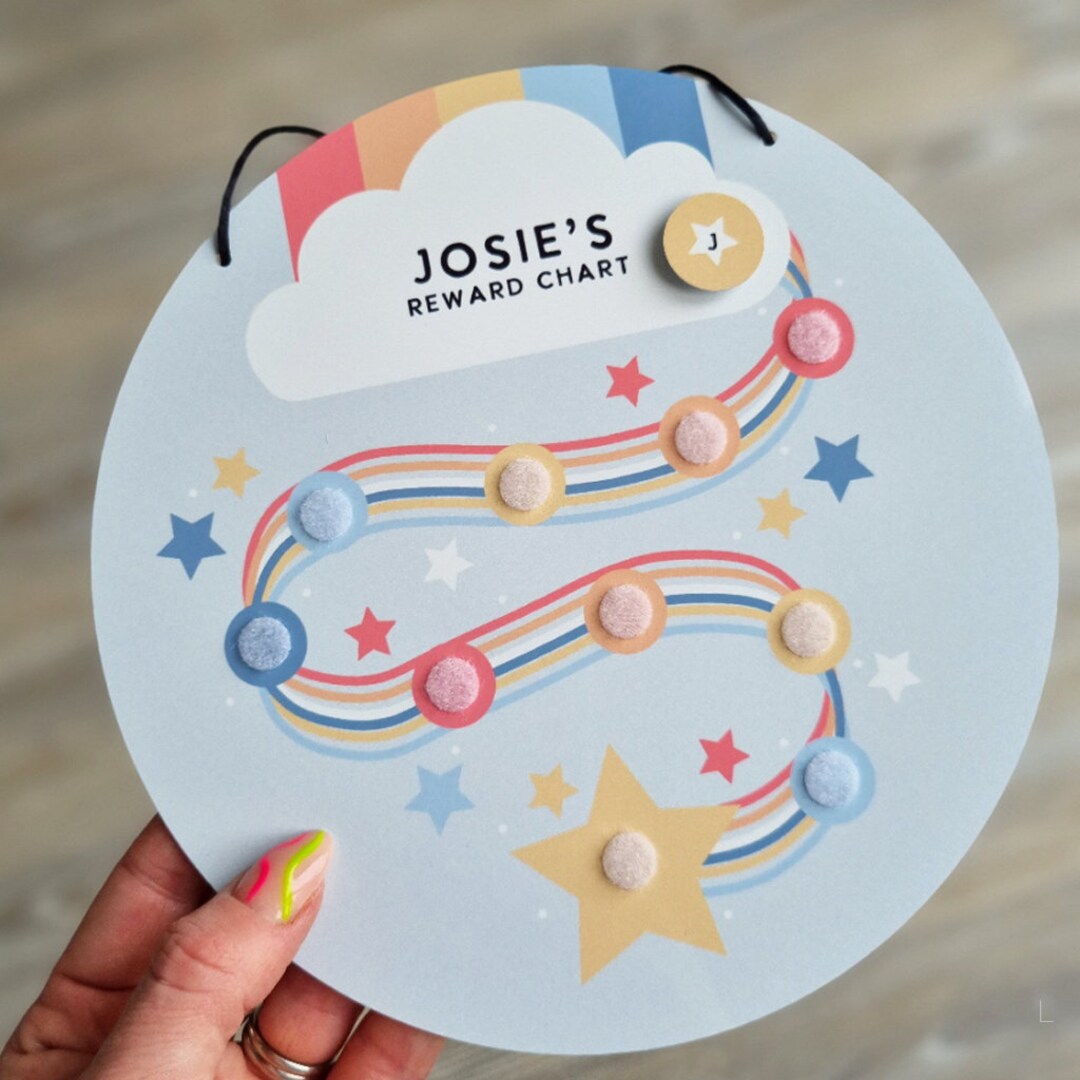 Children's Pastel Rainbow Reward Chart - Etsy UK