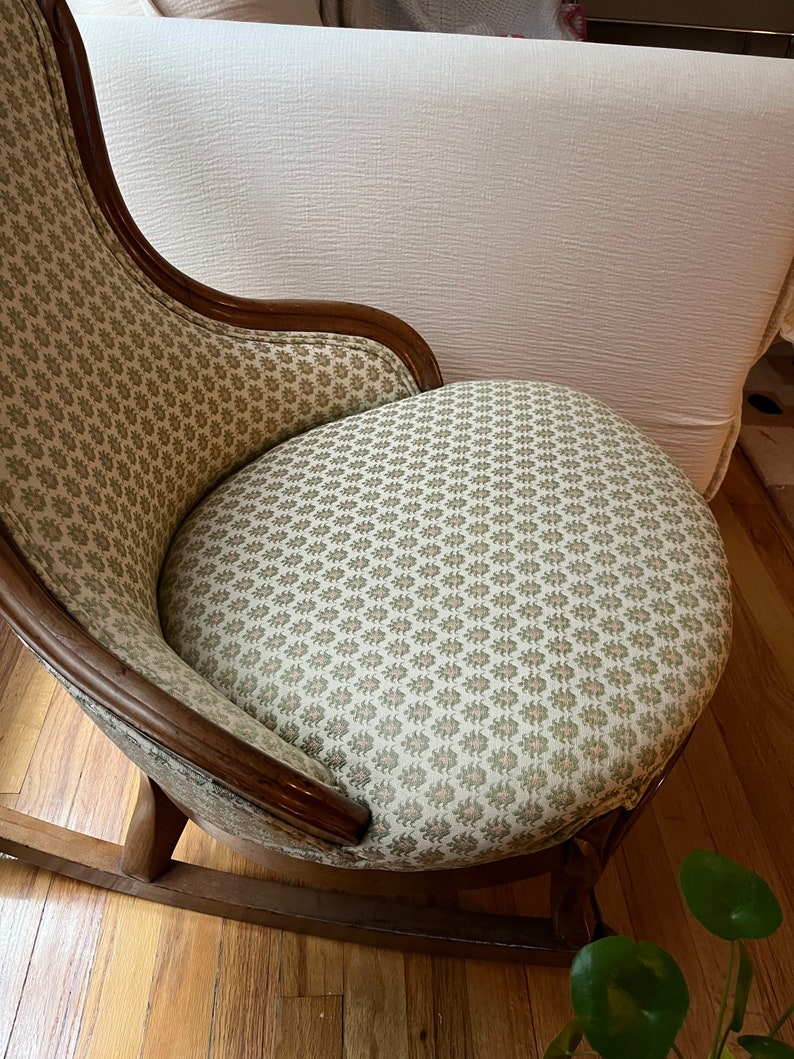 Antique Victorian Rocking Chair - Etsy