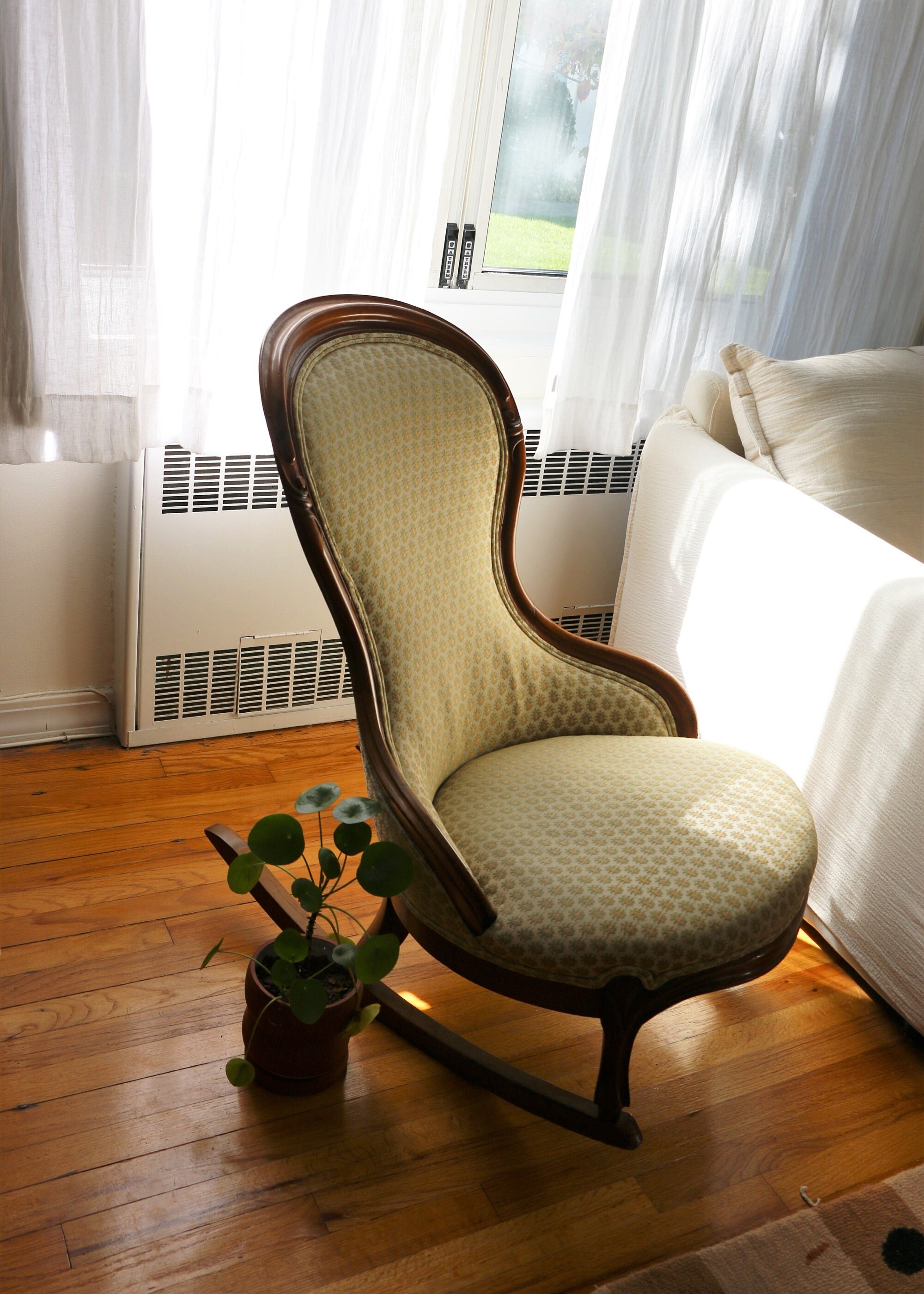 Antique Victorian Rocking Chair - Etsy