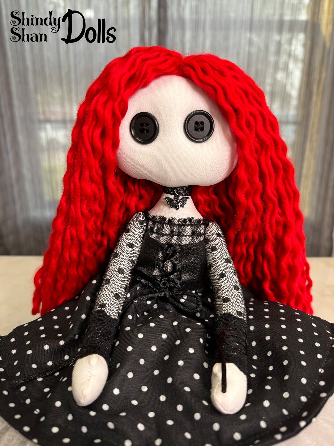 Creepy Handmade Goth Doll Horror Gothic Doll OOAK Collectible and ...