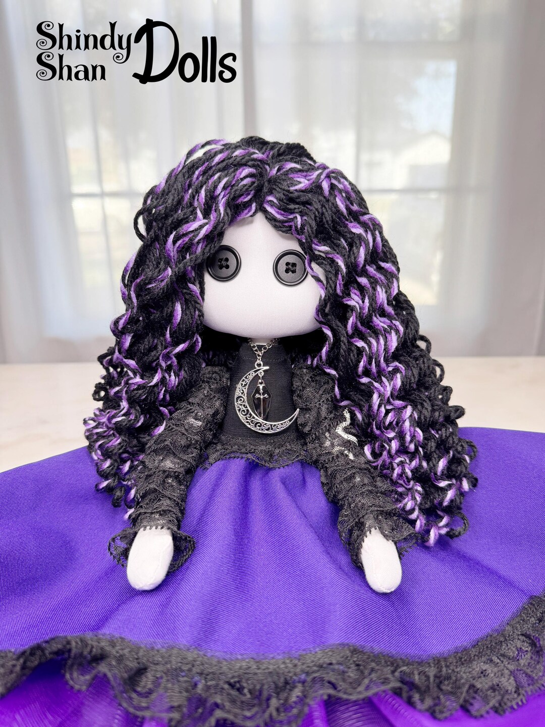 Creepy Handmade Goth Doll Horror, Halloween, Ooak, Original and Unique ...