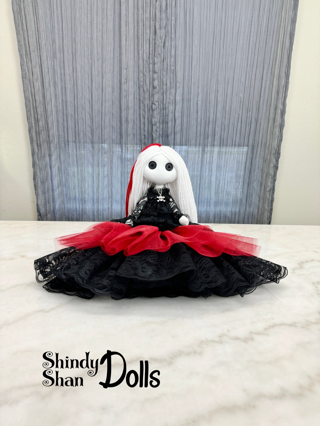 Unique Goth Doll Handmade Creepy, Horror, Halloween, Ooak, Original and ...