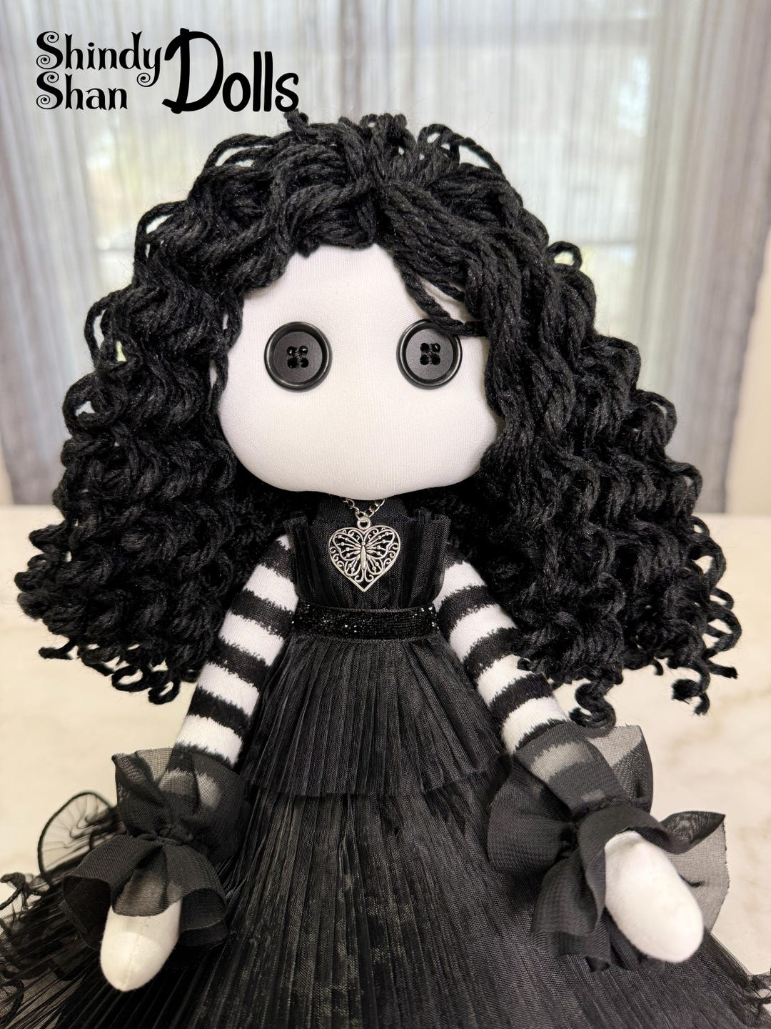 Creepy Handmade Goth Doll - Horror, Halloween, Ooak, Original and ...