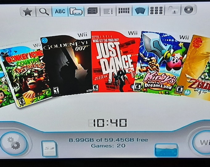 Modified Nintendo Wii White Console Bundle Over 2,000 Games Tested See ...