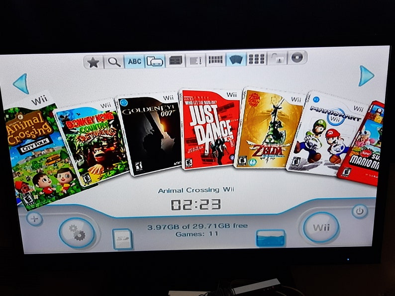 Modified Wii Console Complete System Bundle With 2,200 Games & New ...