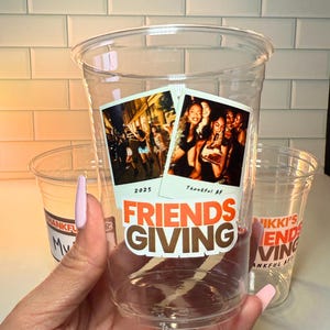 Custom Friendsgiving Cups – Personalized Photo or Text Cups ...