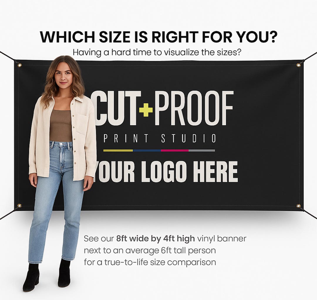 Custom Vinyl Banner: Weatherproof Outdoor Sign for Business, Party ...