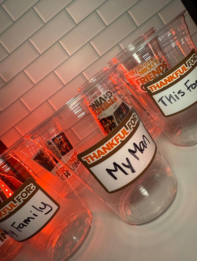 Custom Friendsgiving Cups – Personalized Photo or Text Cups ...
