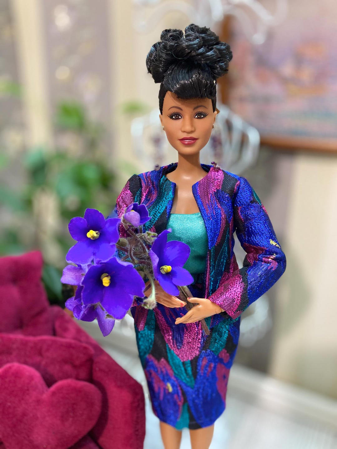 Suit in Tulips for Curvy Doll 11,5 Inches, 30 Cm, Scale 1/6 - Etsy