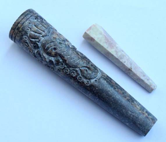 Ganesha Chillum Marble Chillum Stone Chillum Smoking Pipe - Etsy