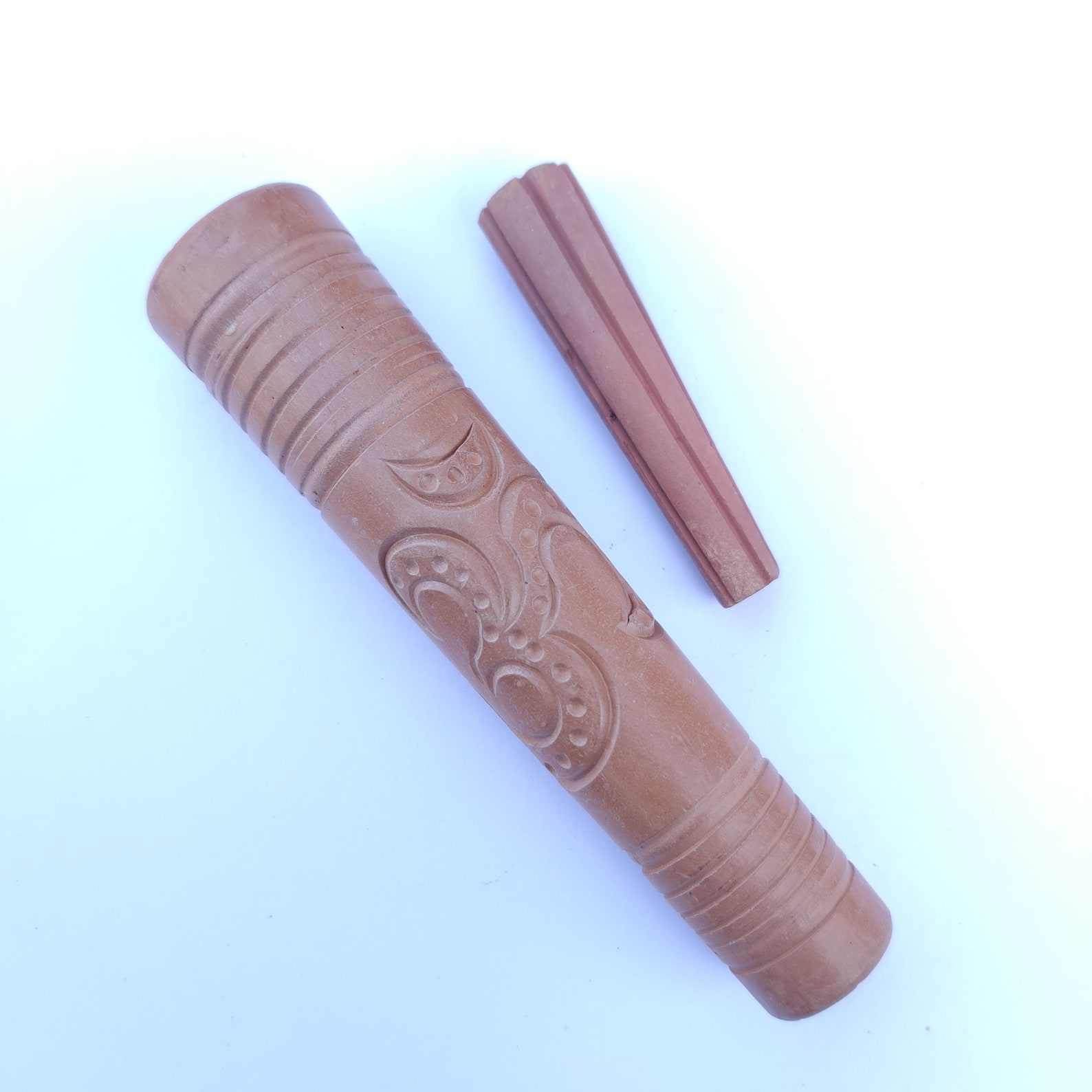OM Chillum Clay Chillum Brown Chillum Baba Chillum Indian - Etsy