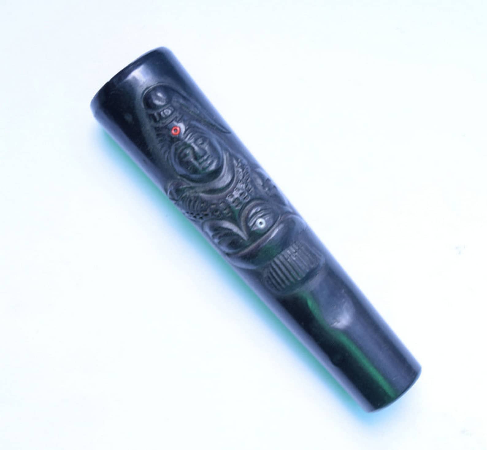 Shiva Chillum, Clay Chillum Smoking Pipe, Handmade Black Clay Chillum ...