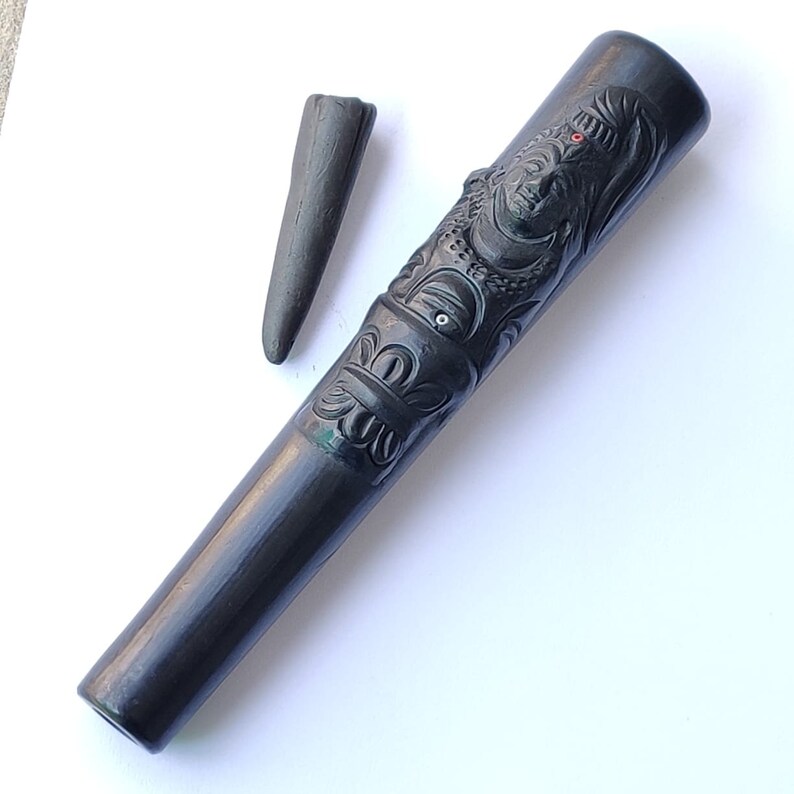 Smoking Pipe Smoking Chillum Shankara Chillum Clay Chillum - Etsy