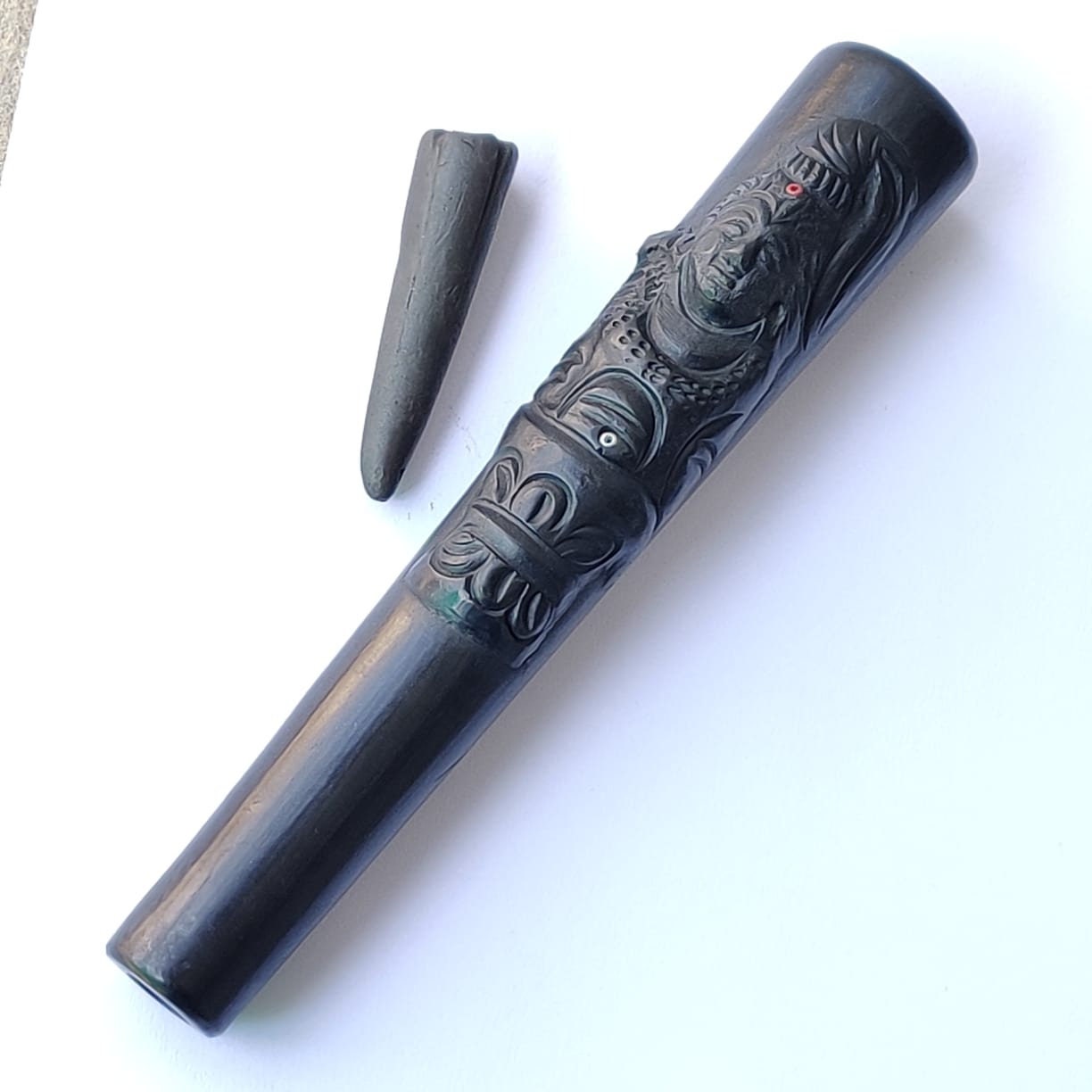 Smoking Pipe Smoking Chillum Shankara Chillum Clay Chillum - Etsy