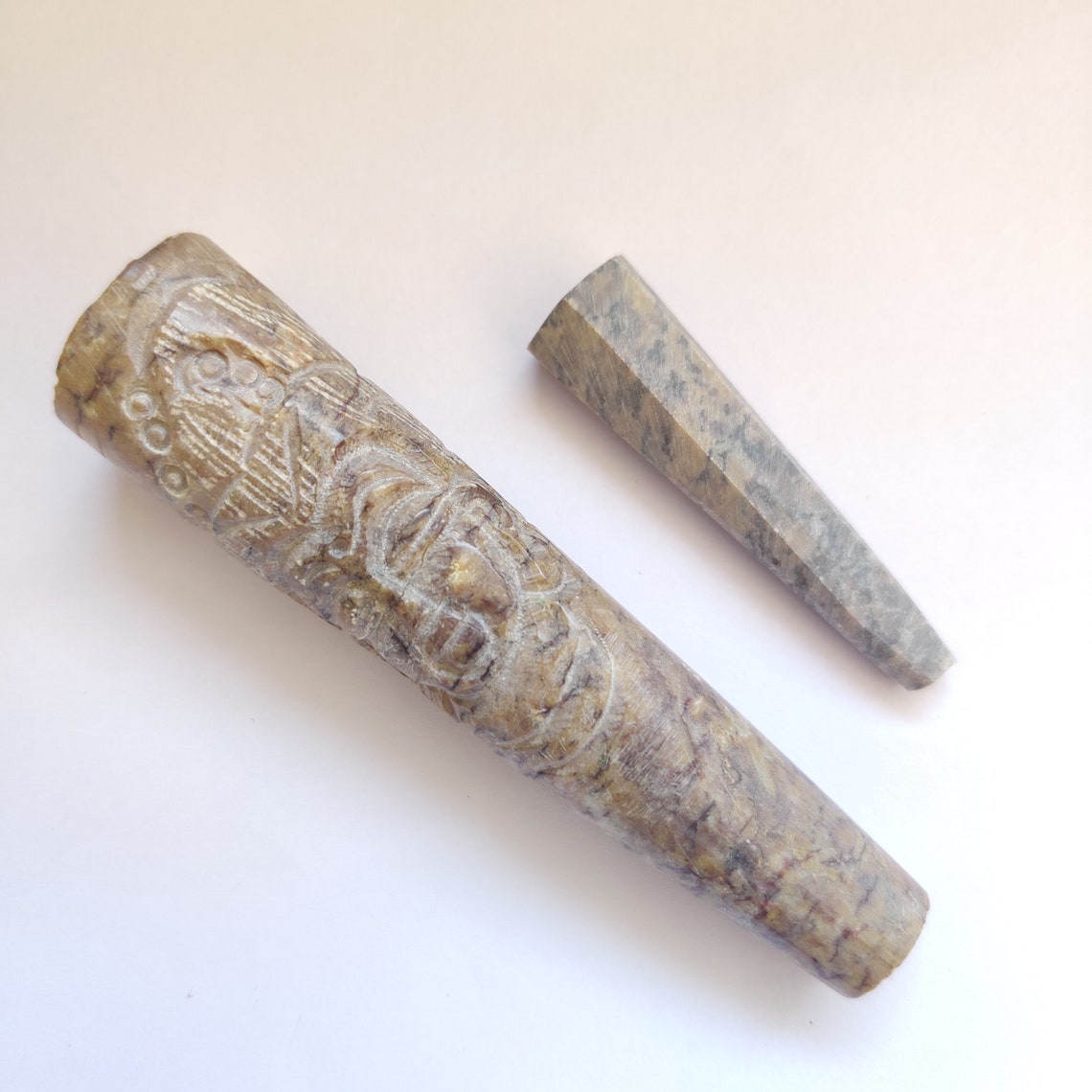 Shiva Chillum Stone Chillum Marble Stone Chillum Smoking - Etsy