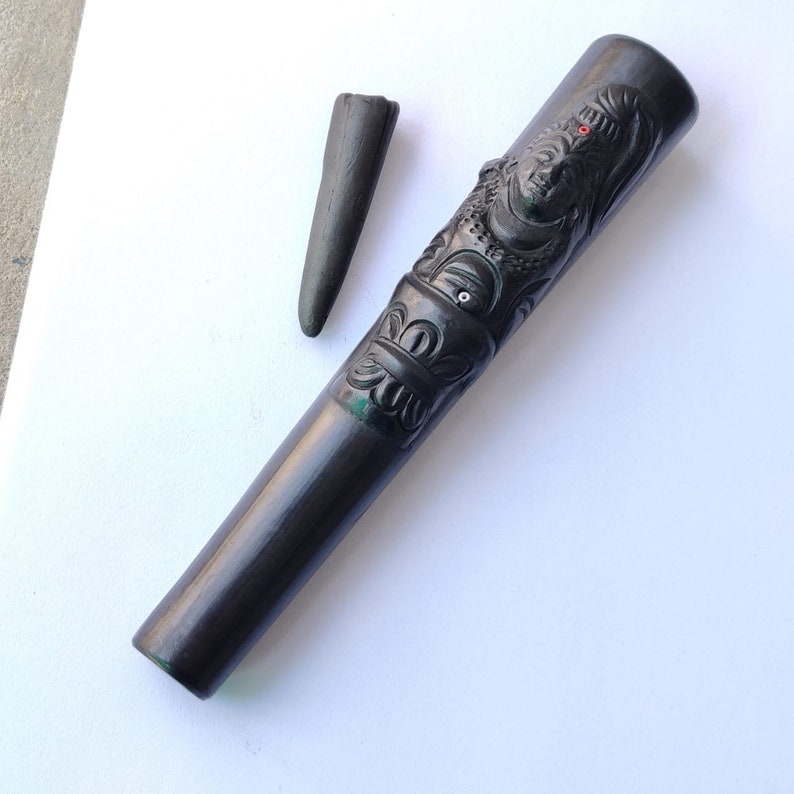 Smoking Pipe Smoking Chillum Shankara Chillum Clay Chillum - Etsy
