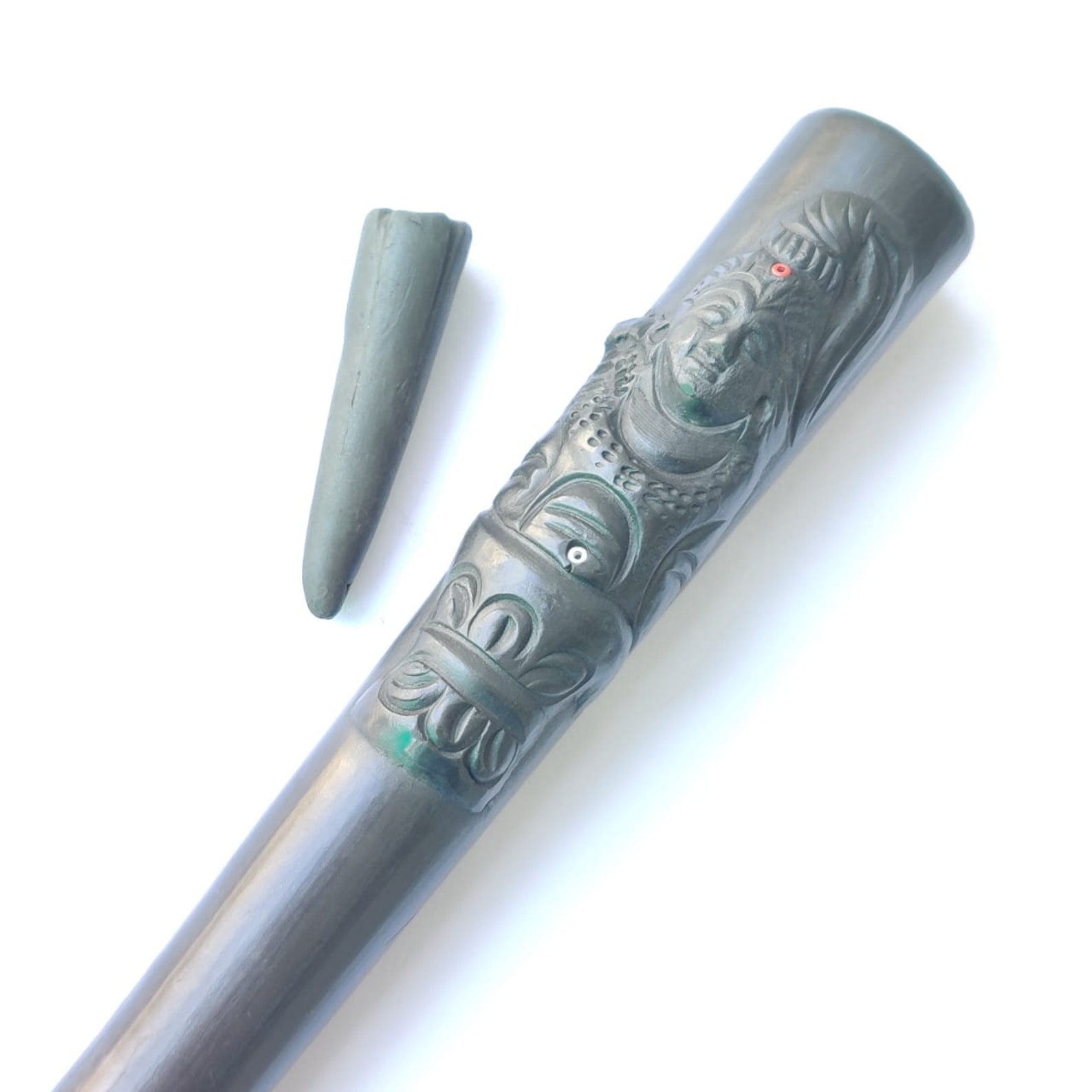 Smoking Pipe Smoking Chillum Shankara Chillum Clay Chillum - Etsy