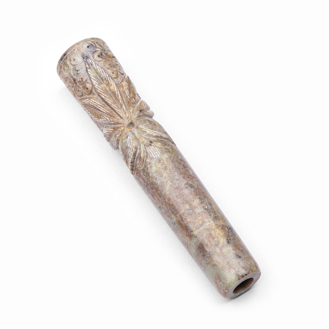 Snake Chillum, Stone Chillum, Marble Stone Chillum, Smoking Pipe ...