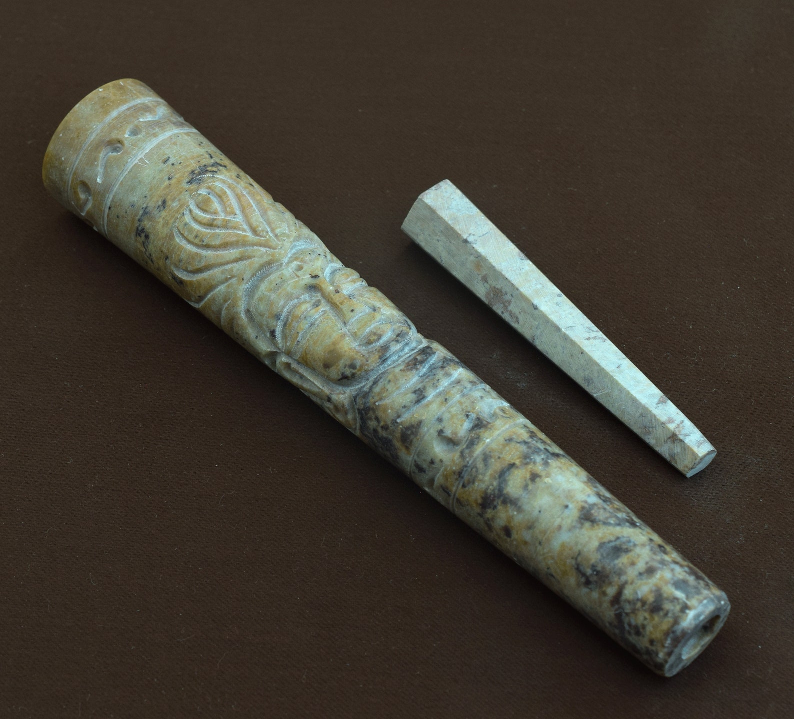 Sun Face Chillum Stone Chillum Marble Stone Chillum | Etsy