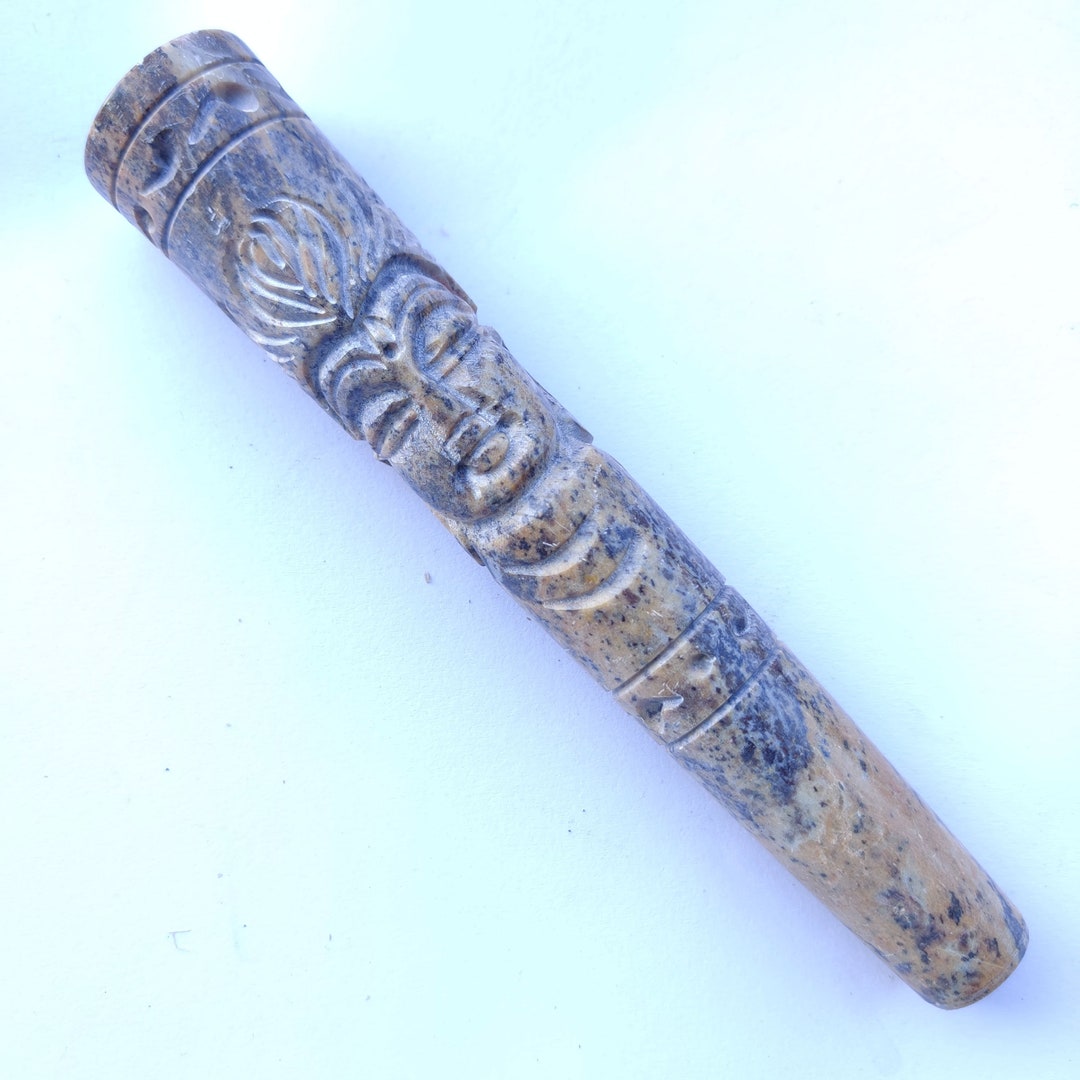 Chillum, Tobacco Smoking Pipe, Marble Stone Chillum, Smoking Chillum ...