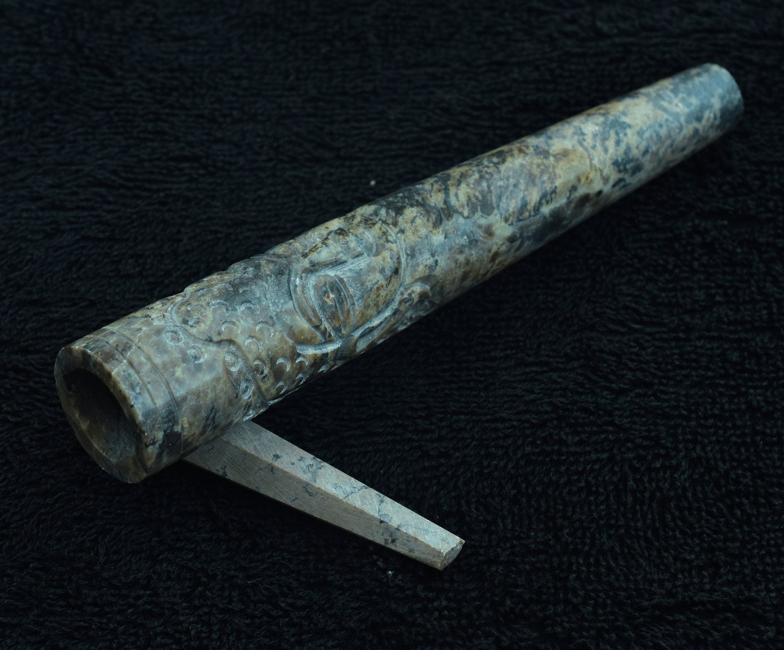 Smoking Chillum Marble Stone Chillum & Filter Stone Stone | Etsy