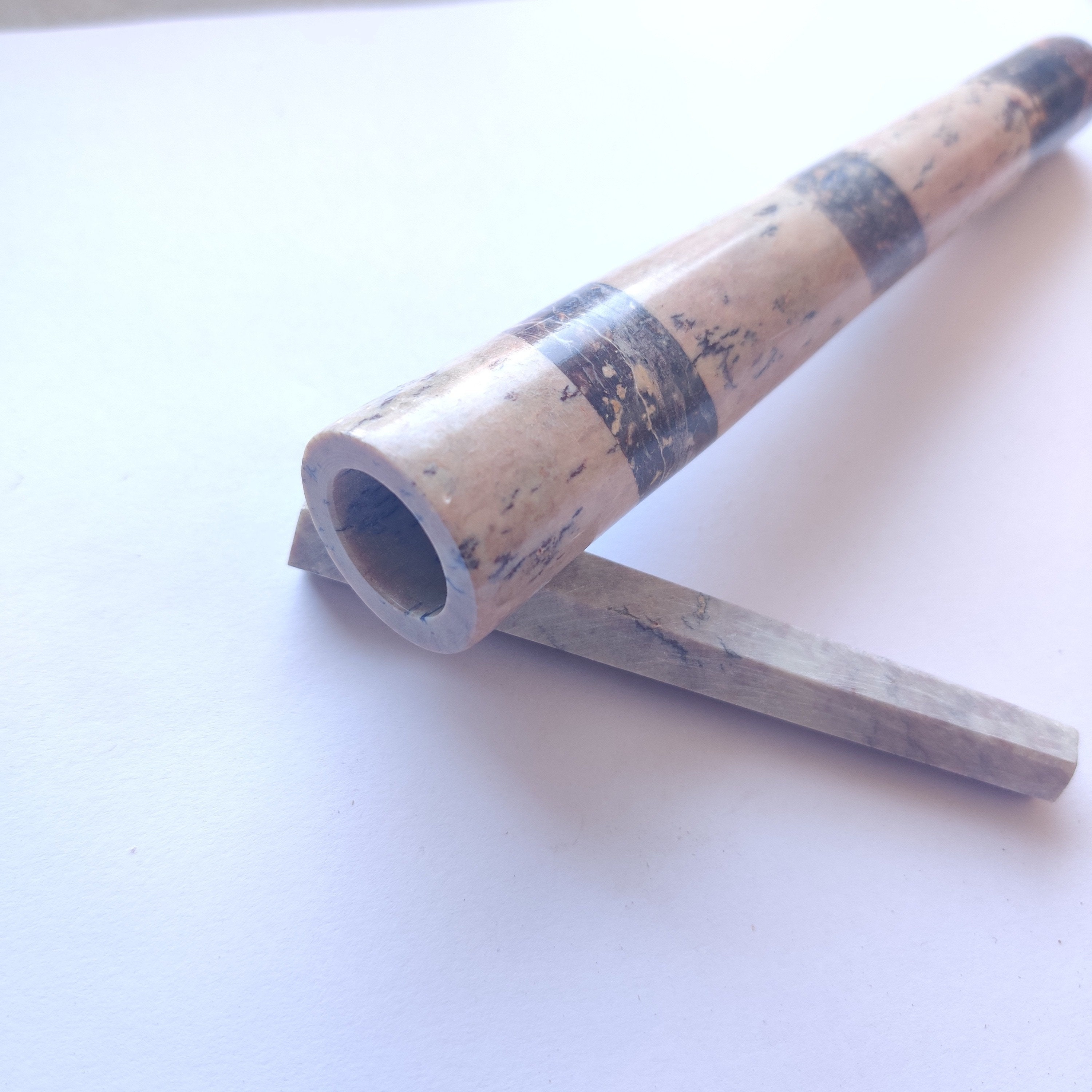 Stone Chillum Pipe