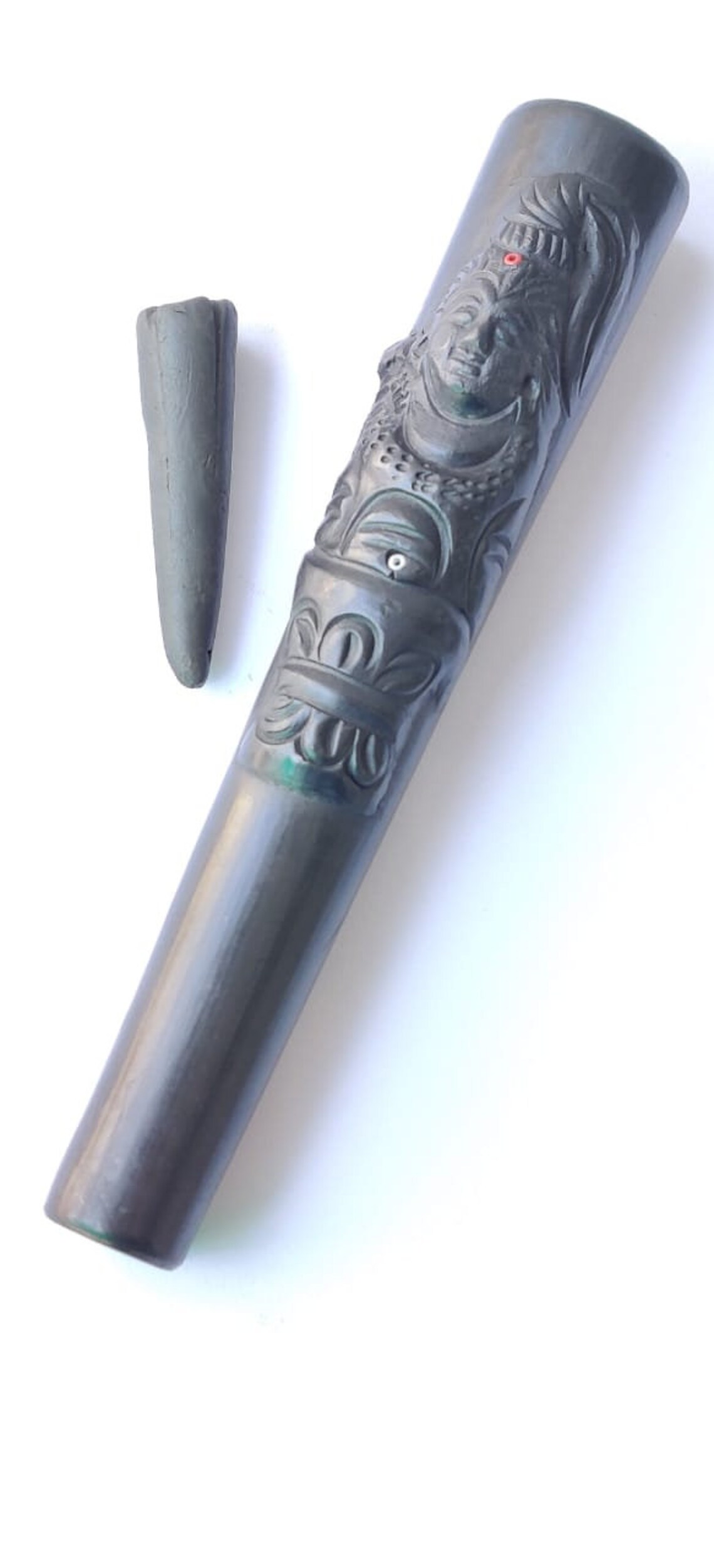 Smoking Pipe Smoking Chillum Shankara Chillum Clay Chillum - Etsy