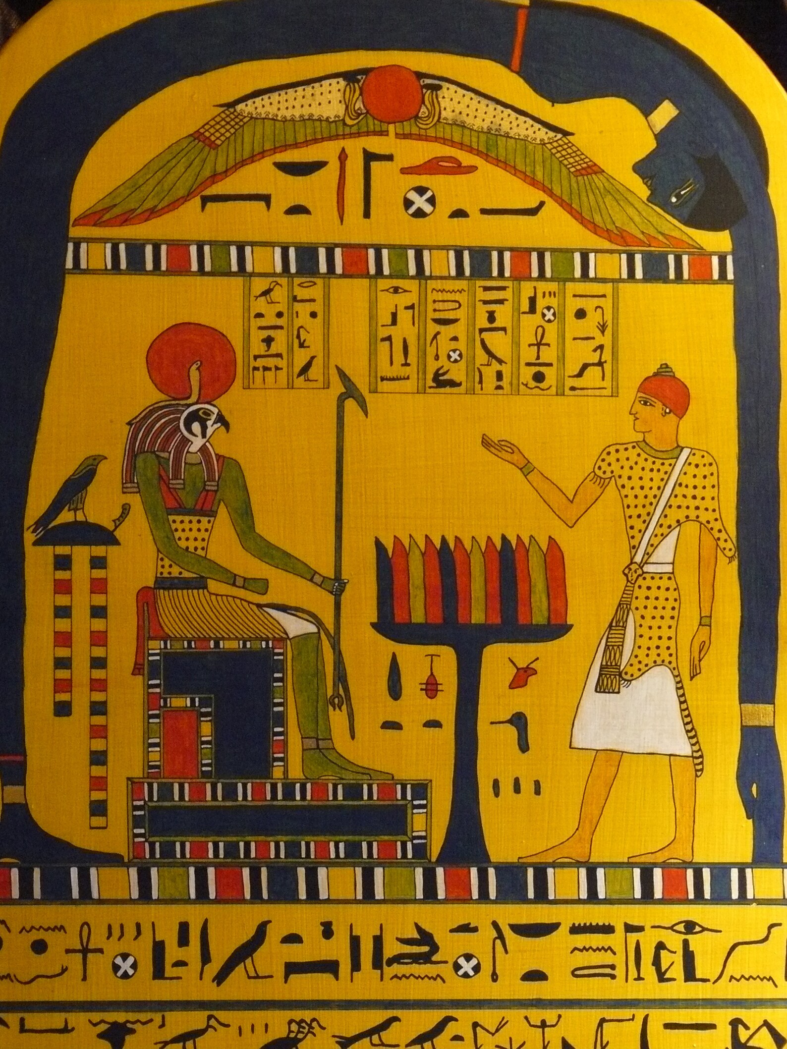 Stele of Revealing 24k Golden Foil, Handmade, Thelema, Aleister Crowley ...