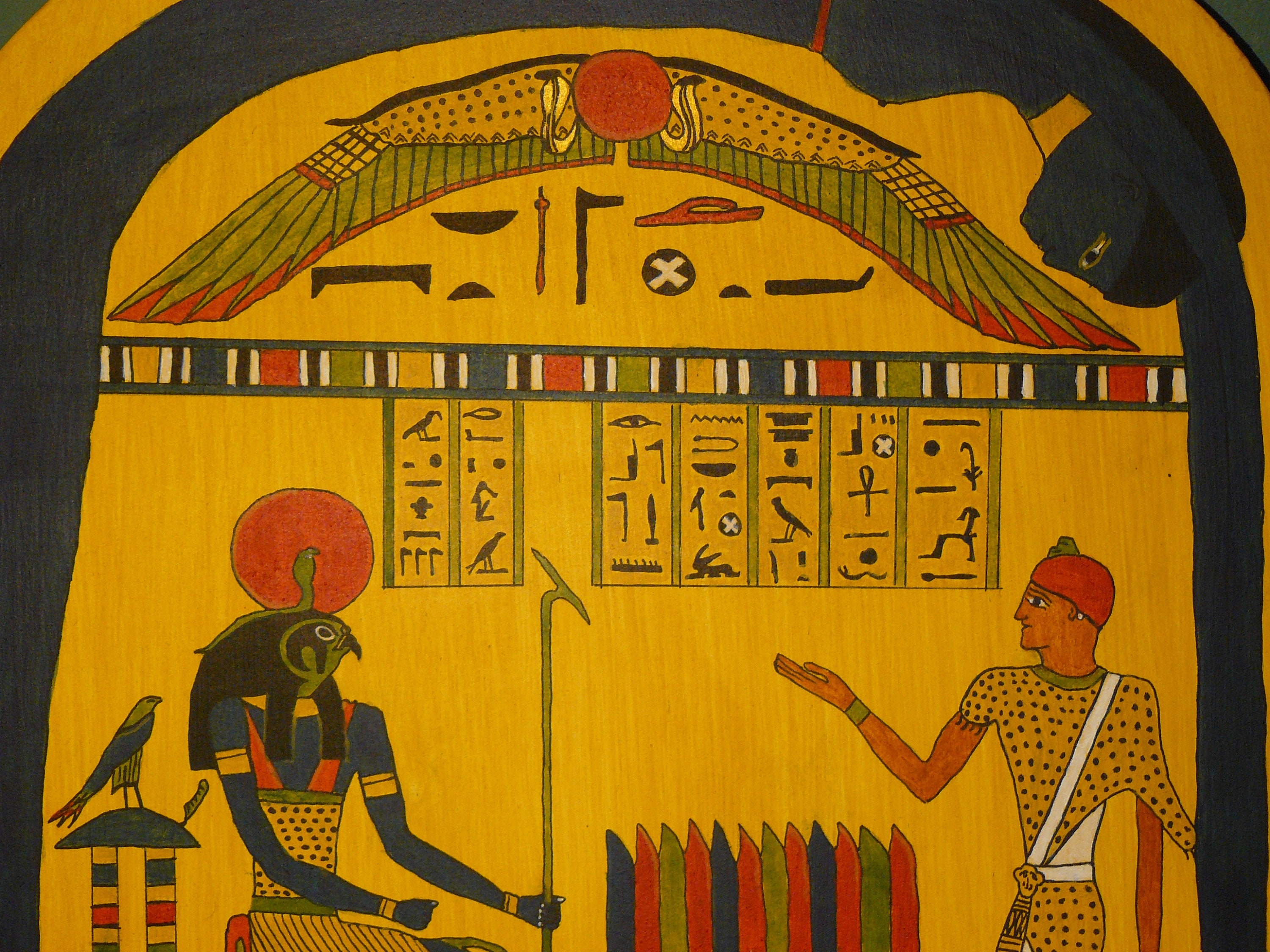 Stele of Revealing Handmade, Thelema, Aleister Crowley , Egyptian Art ...