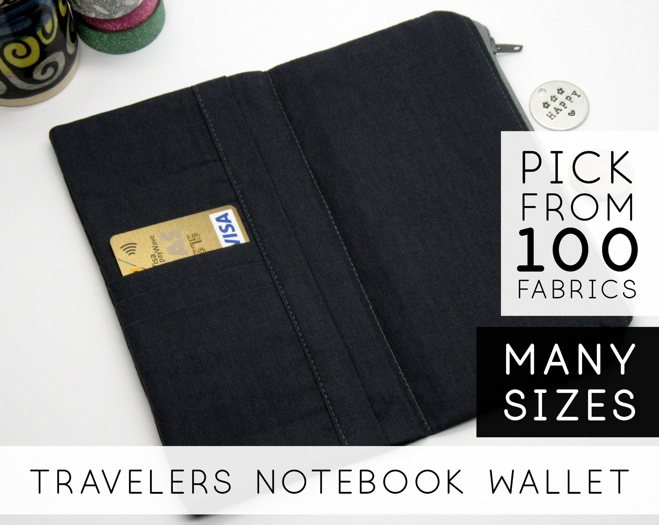 Zipper Pocket Wallet Insert for Hobonichi Weeks Leather Cover - Etsy
