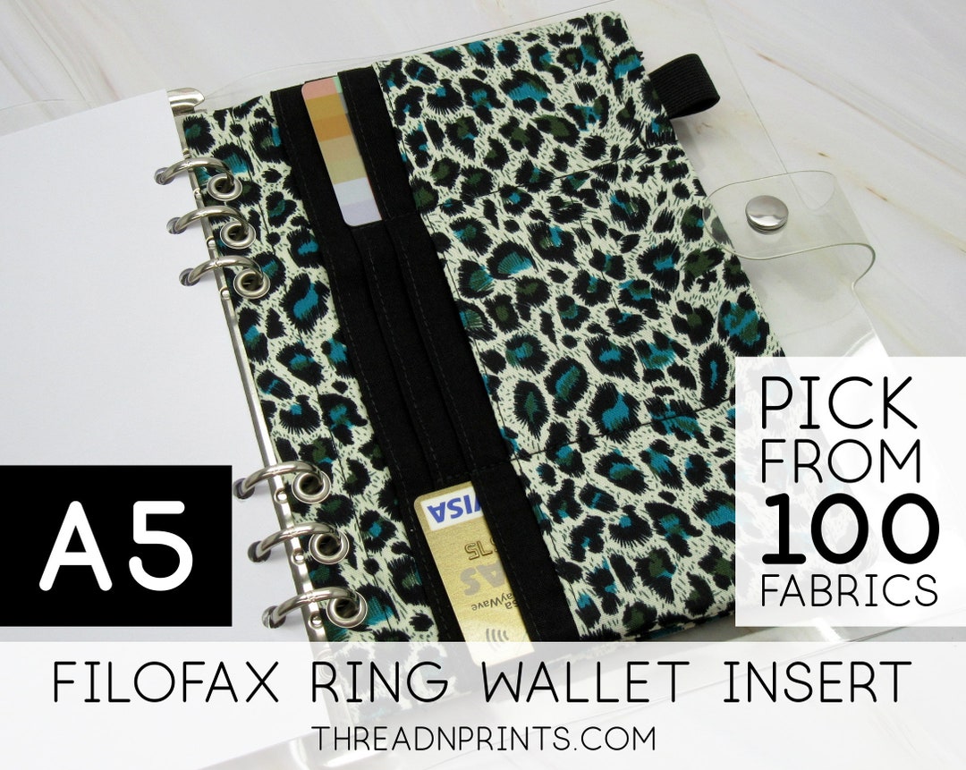 Cute Simple Wallet for Filofax A5 Organiser Finsbury Size A5, 3 or 6 ...