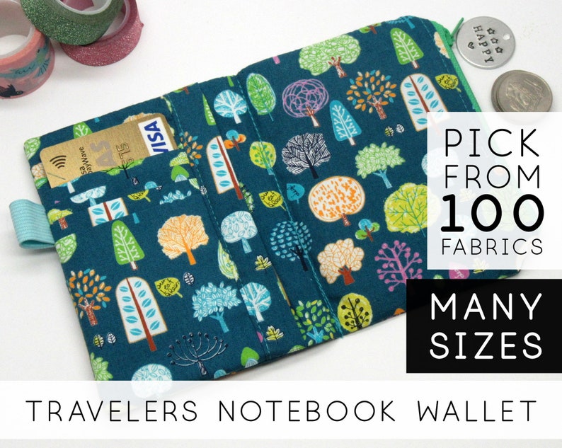 Zipper Pocket Wallet Insert for Midori TN Inserts Hardcover - Etsy