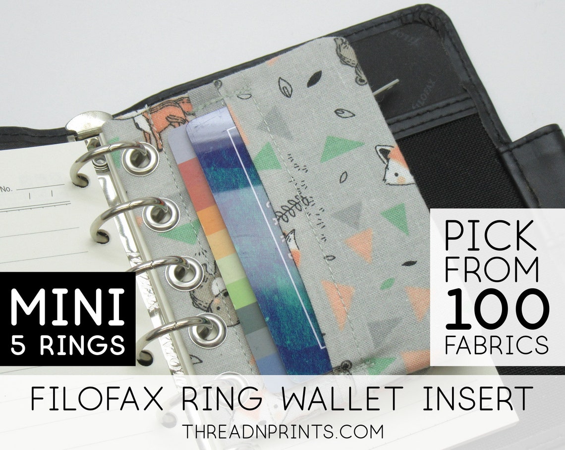 Personalized Wallet Card Holder for Filofax Mini Address - Etsy