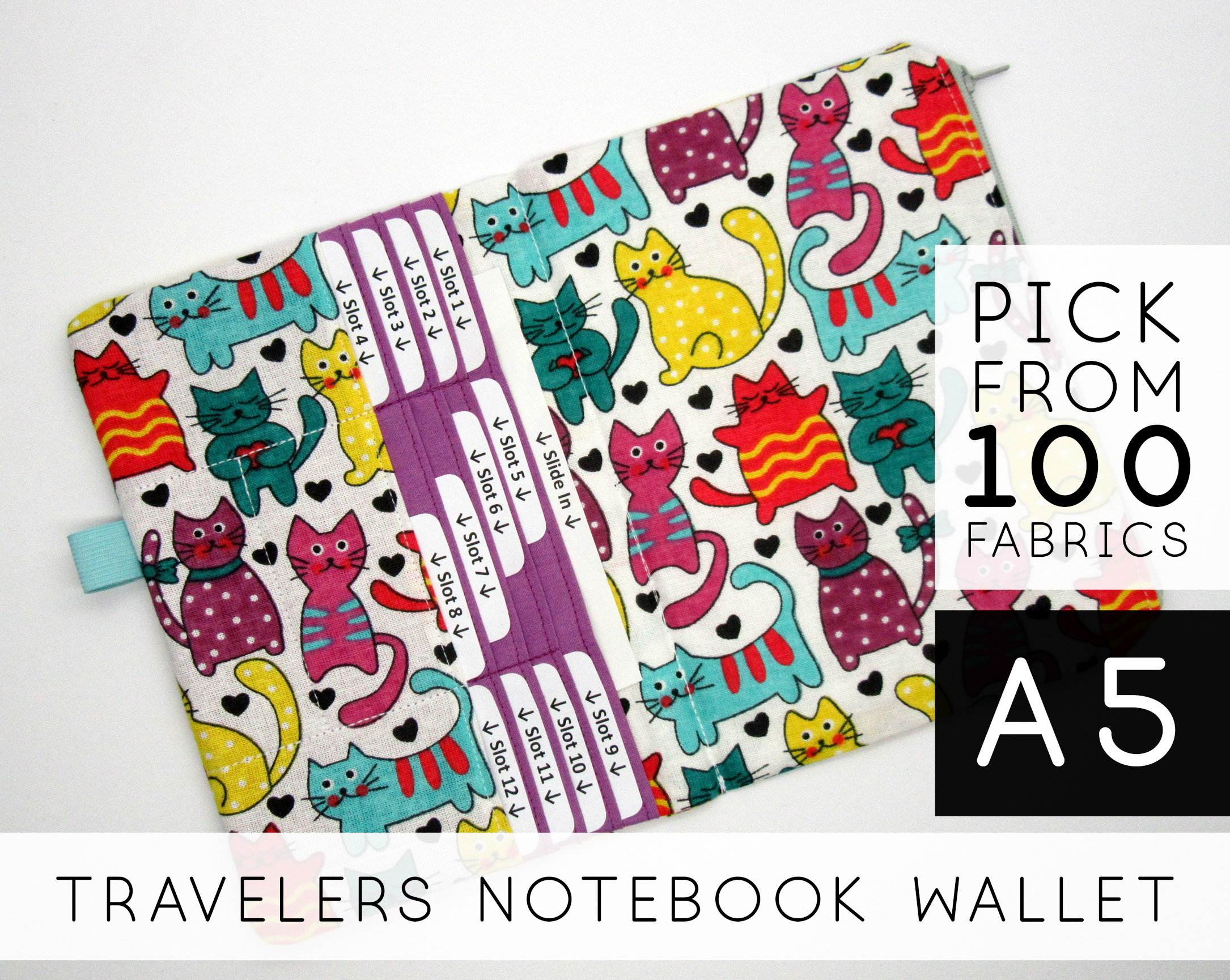 Cash Envelope Wallet Insert for Midori Leather Cover, Personalized ...