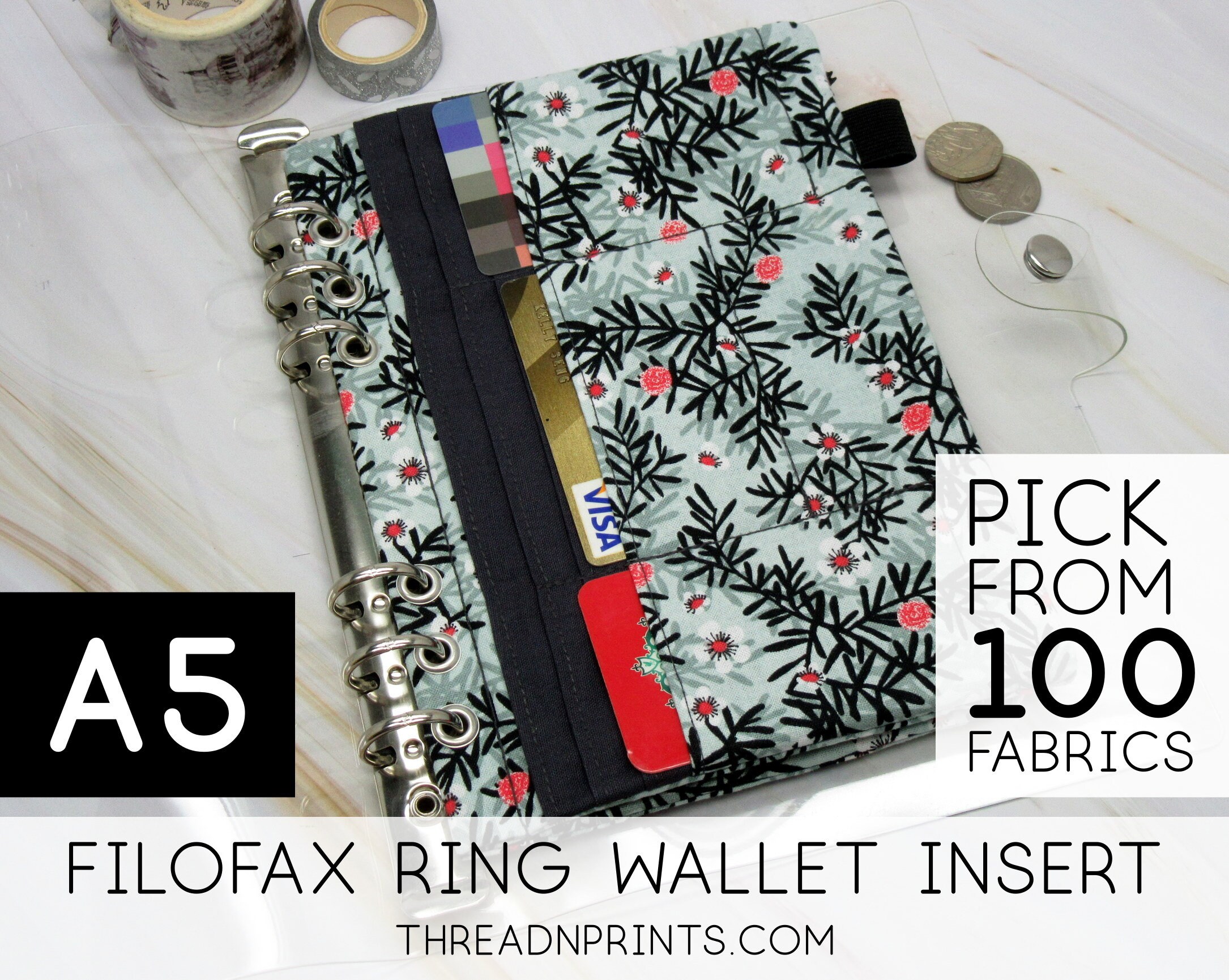 Filofax Ring Wallet Insert Card - Etsy