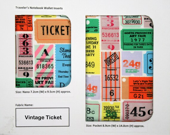 Vintage Ticket | Etsy