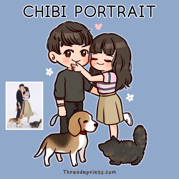 Custom Anime Family Commission - Etsy