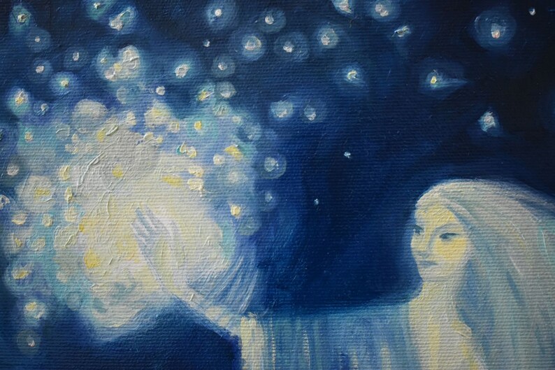 Valar Varda/ Silmarillion Inspired Original Oil Painting on - Etsy