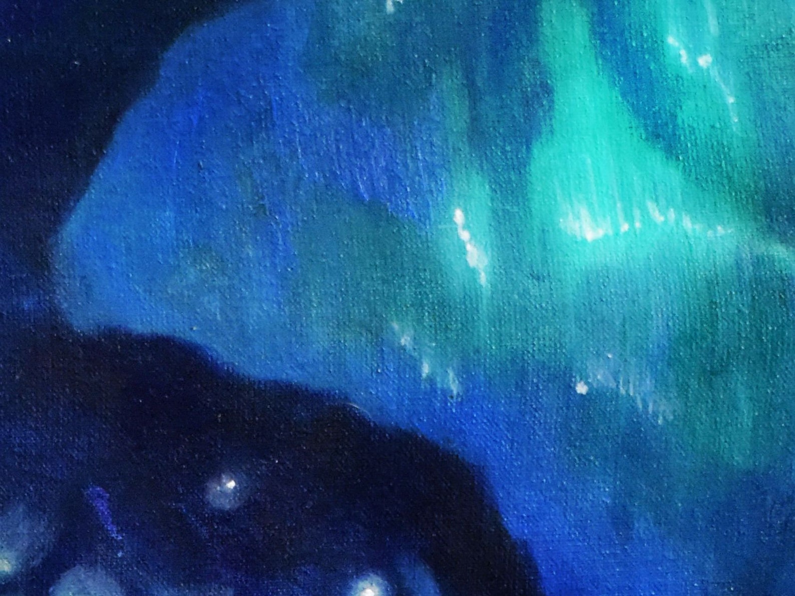 Northern Lights Art Print: Dreamy Night Sky, Stargazing (A4 Size) - Etsy