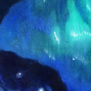 Aurora Blues - Art Print | A4 Size | Dreamy Night Sky Art Print, Full ...