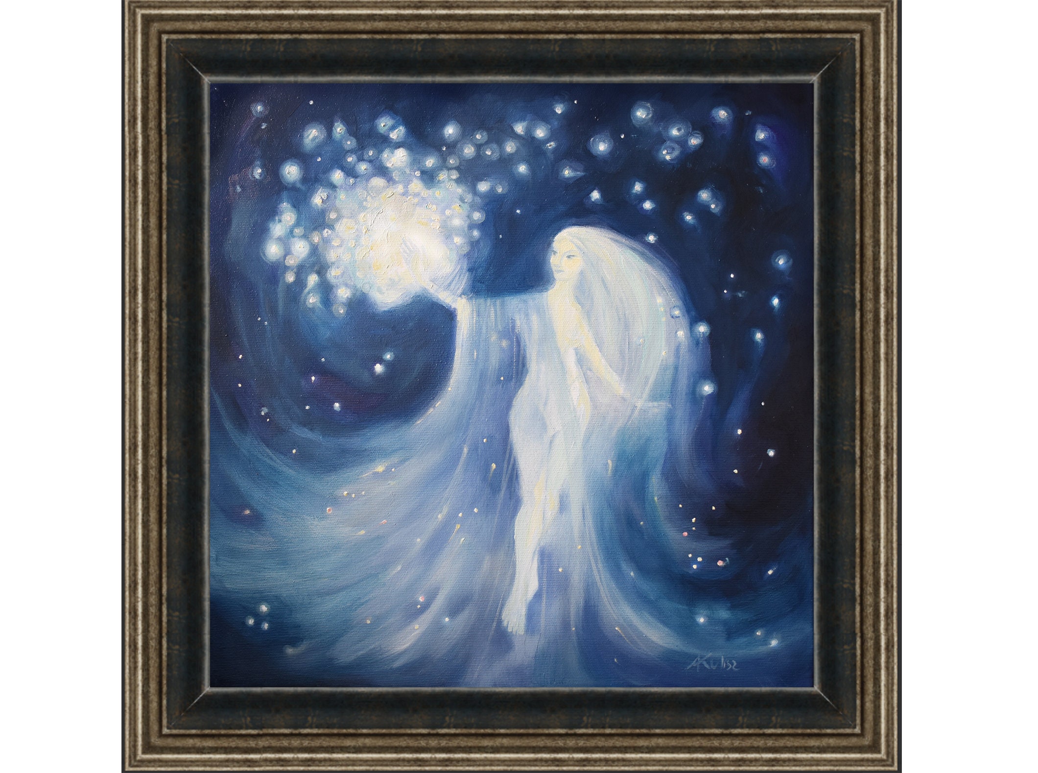 Valar Varda/ Silmarillion inspired original oil painting on | Etsy