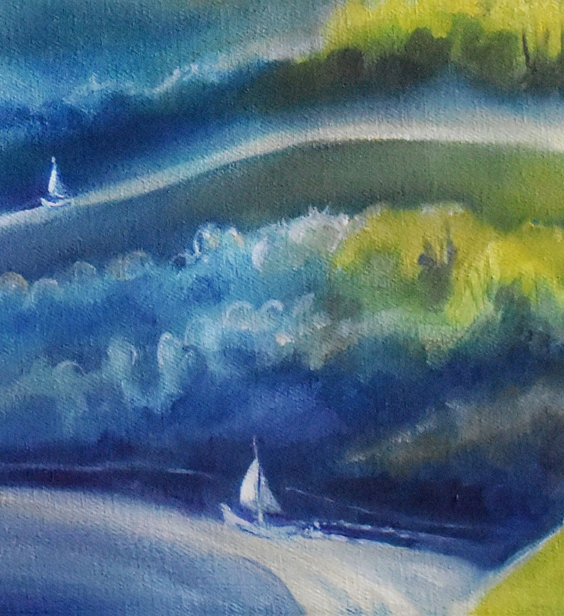 The Two Trees of Valinor, Telperion and Laurelin - Print | Original ...