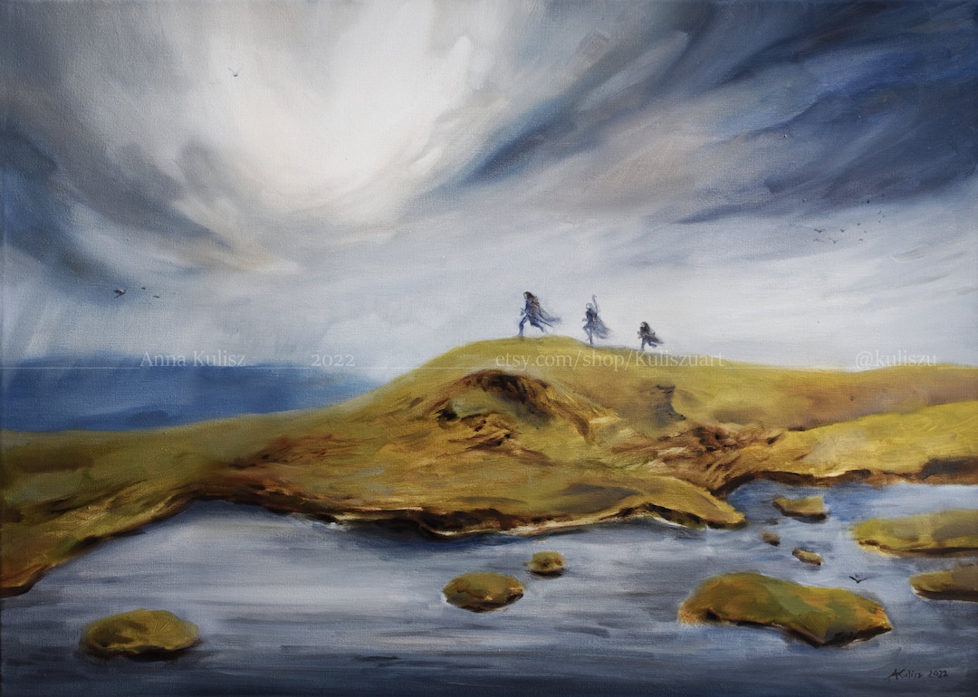 The Three Hunters - Print | Original Lotr Art | Tolkien Inspired ...